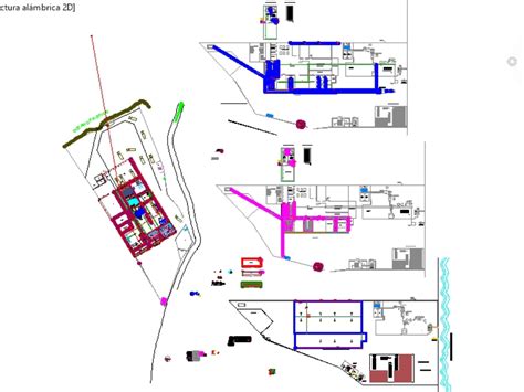 Hydrobiological Products Plant In AutoCAD CAD MB Bibliocad