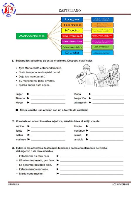 Los Adverbios Online Activity For 5 6 Primaria Adverbios Adverbios