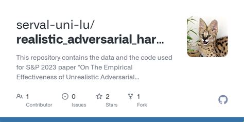 Github Serval Uni Lu Realistic Adversarial Hardening This Repository Contains The Data And