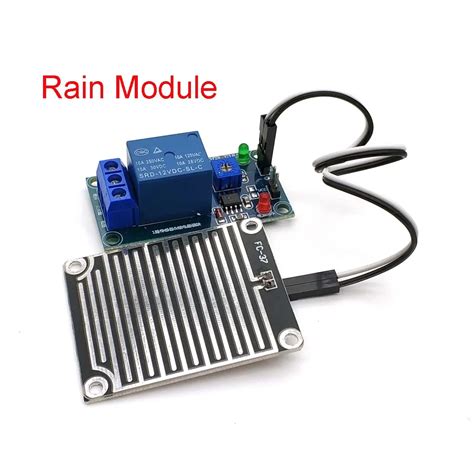 Snow Raindrops Detection Sensor Module Rain Weather Module Humidity For Arduino Relay Control