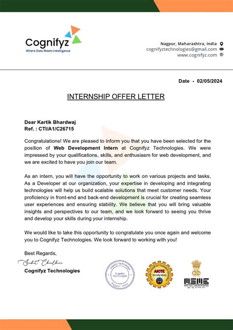 Internship Webdevelopment Cognifyz Geetauniversity Kartik Bhardwaj