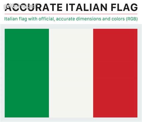 Italian Flag Official Rgb Colors Official Specifications 이미지