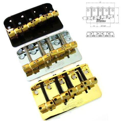 Four String Bass Guitar Bridge