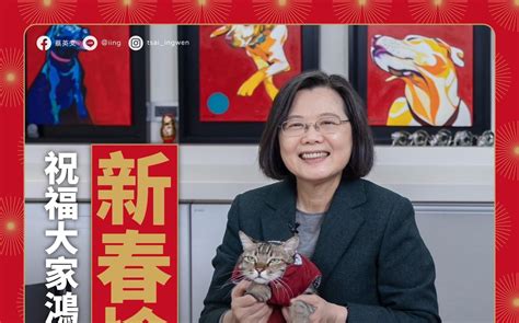 蔡英文除夕拜年祝鴻兔大展 「蔡想想」一臉厭世萌爆 政治 Newtalk新聞
