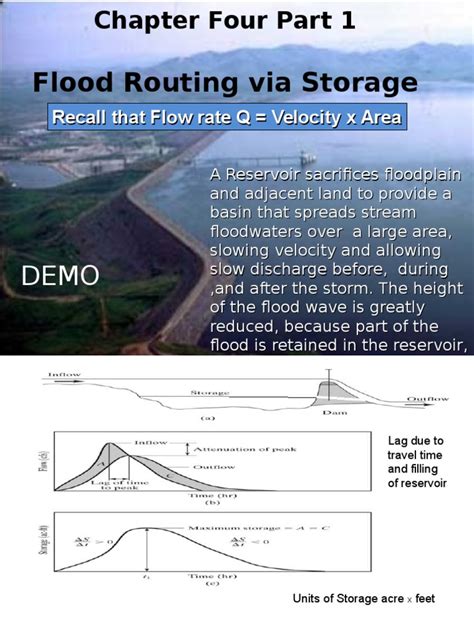 Lecture 15u Flood Routing 1 Discharge Hydrology Flood