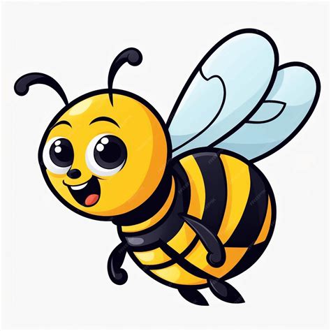 Premium Photo Cute Bee Flying Cartoon Vector Illustration
