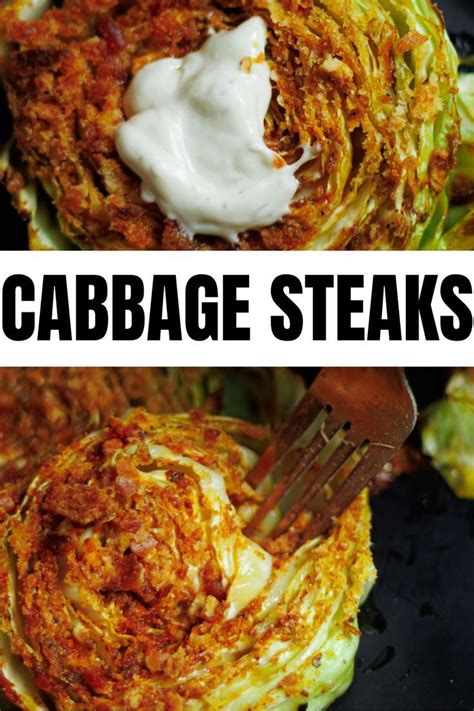Crispy Roasted Cabbage Steaks Baked Recipemagik Recipe Cabbage