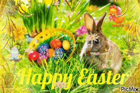 Happy Easter 🙂🐰🐔🐤🥚 Free Animated  Picmix