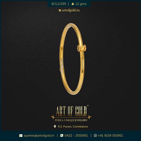 Simple Plain Gold Bangles Designs