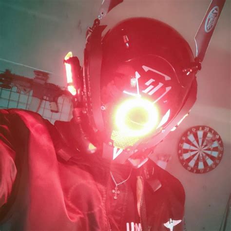 Cyberpunk Led Helmet Cyber Techwear®