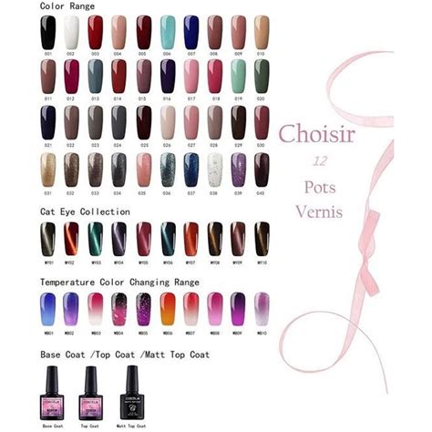 Coscelia KitChoisir PotsVernis Gel Semi permanent Vernis à Ongle Gel Polish Soak Off