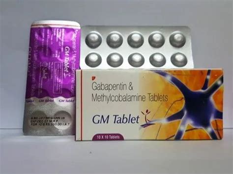 Gabapentin And Methylcobalamin Tablets Packaging Size 10 X 10 Strip At Rs 40 Strip In Sabarkantha