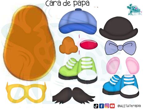 Cara De Papa Para Estimular El Lenguaje Aleta Terapia En 2025 Cara