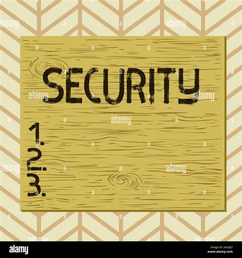 Writing Note Showing Security Business Concept For Measures Taken To