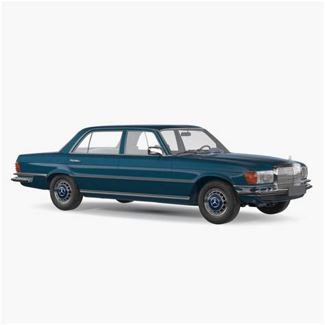 Mercedes Benz 350 Se Blue Simple Interior 3d Model 89 3ds Blend