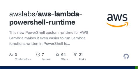 Github Awslabsaws Lambda Powershell Runtime This New Powershell