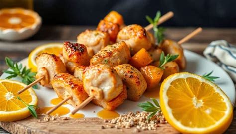 Brochettes de poulet marinées explosion de saveurs