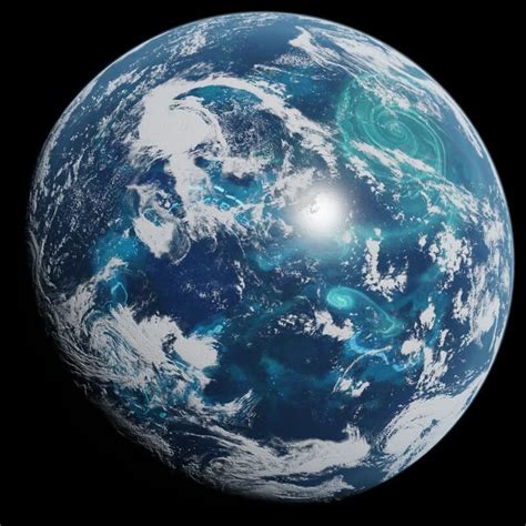 ArtStation Oceanic Planet 05 In 2024 Planets Art Planet Design