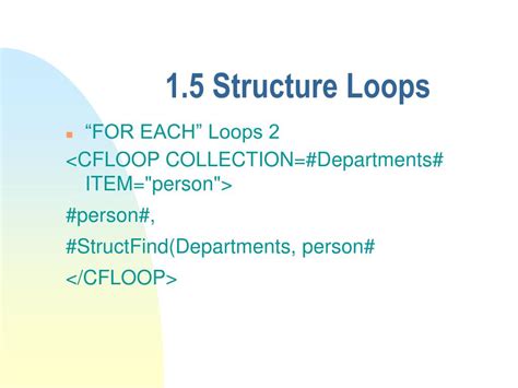 Ppt Loops And Lists Powerpoint Presentation Free Download Id 4256673