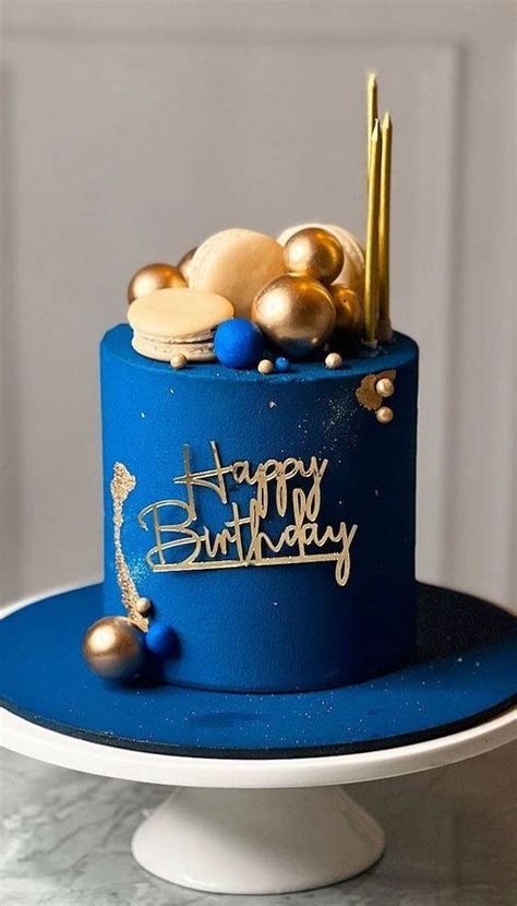 50 Birthday Cake Ideas To Mark Another Year Of Joy Dark Blue Velvet