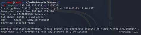 vulhub漏洞复现redis 4 unacc 未授权访问漏洞 redis未授权漏洞vulhub靶场复现 CSDN博客