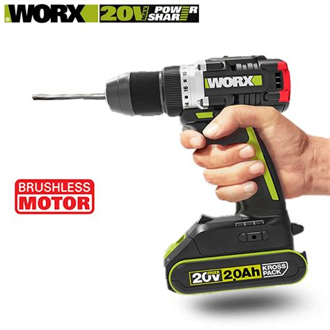 WORX WU182 High Torque 55N M Cordless Drill Screwdriver Lithium Battery