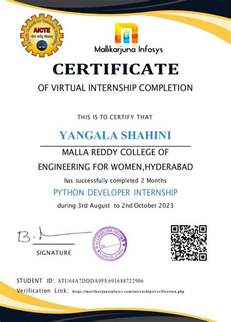 Shahini Reddy Yangala On Linkedin Pythoncertified Infosysinternship Virtual Pythondeveloper