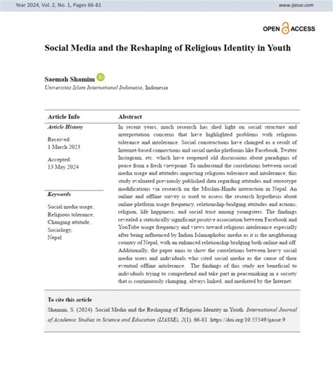 Saemah Shamim On Linkedin Social Media And Its Influence On Youth