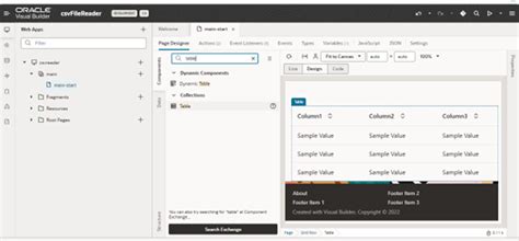how to read csv file from vbcs without oic
