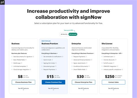 Docusign Pricing Docusign Plans Subscription Monthly Cost Pandadoc