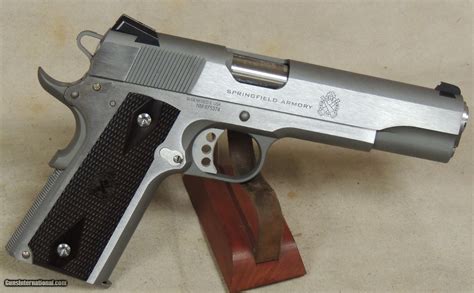Springfield Armory 1911 Garrison 45 Acp Caliber Stainless Pistol Nib S