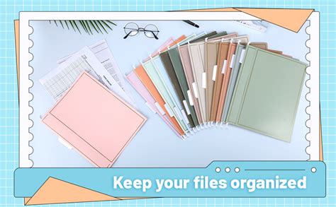 48 Pieces 11 6 X 9 Inches Letter Size Hanging File Folders With Pocket And Tabs