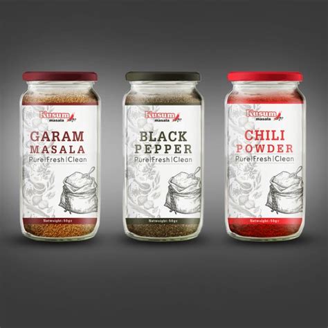 Design A Classy Packaging Label For A Spices Company Product Label