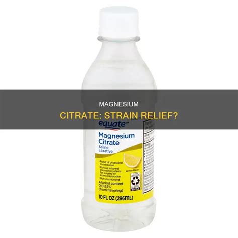 Magnesium Citrate Strain Relief Medshun