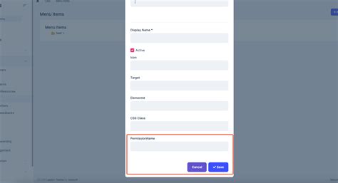 how to set permissions for dynamic menu items 5962 support abp io