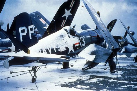 Asisbiz Vought F4U 5P Corsair VC 61 Later VFP 63 White PP13 BuNo 122019 From CV 47 USS
