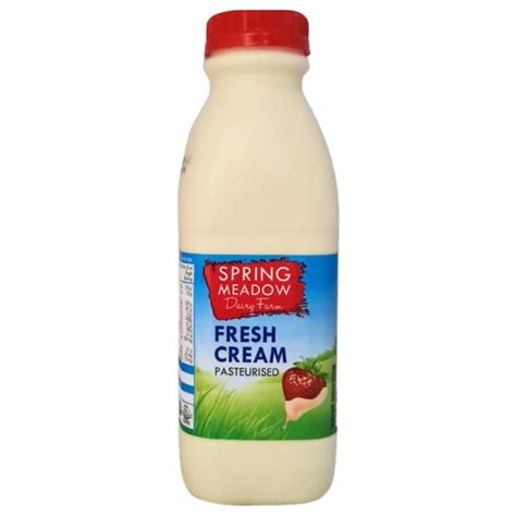 Spring Meadow Fresh Cream Pasteurised Bottle 500ml Superb Hyper