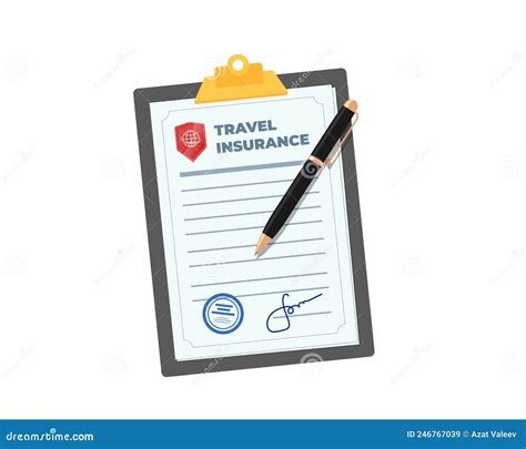 Insurance Of Flight Protection Policy Vector Or Airlines Safety