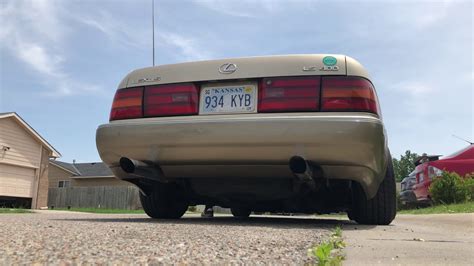 1994 Lexus Ls400 Straight Pipe Thrush Glass Pack YouTube