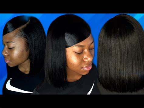 Quickweave Bob With Bang Youtube
