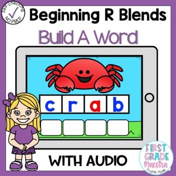 Beginning R Blends Build A Word Phonics Boom Cards TPT