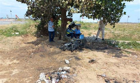 ដឹង ការ ពិតហើយ បុរស ដែល ឆេះ ខ្លួន ជាមួយ ម៉ូតូ គឺ ពិតជា ប៉ុនប៉ង ធ្វើ អត្តឃាត ព្រោះ គាត់ មាន ជំងឺ