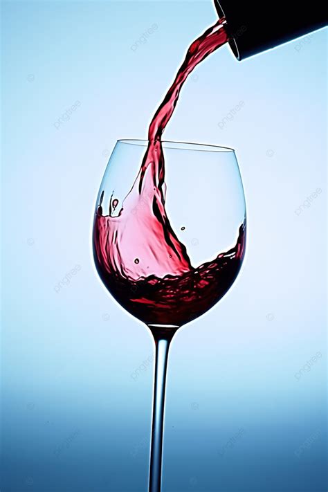 Wine Glass Being Poured Open With Red Wine Background Wallpaper Image