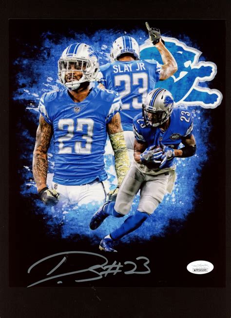 Darius Slay Signed Lions 8x10 Photo Jsa Coa Pristine Auction