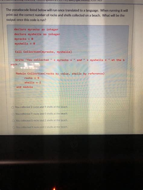 solved the pseudocode listed below will run once translated