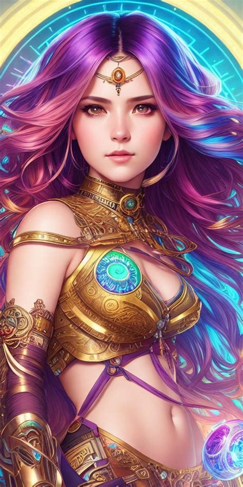 Photorealistic Beautiful Rainbow Hair Perfect W 2 By Arrojado On Deviantart