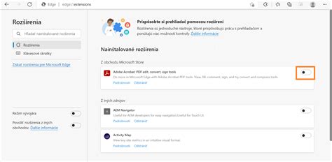 Povolenie Rozšírenia Adobe Acrobat Pre Microsoft Edge