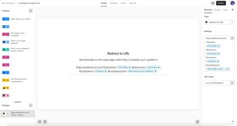 Setting Up Form Field Mappings For A Typeform Form LeanData Help Center
