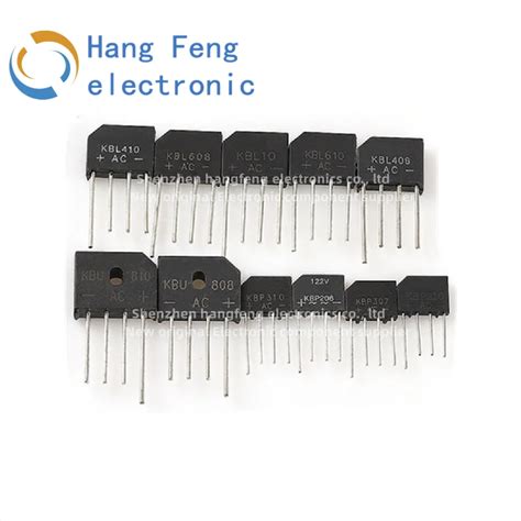 10PCS KBJ406 KBJ408 KBJ410 KBJ606 KBJ608 KBJ610 KBJ810 KBJ1006 KBJ1008 ...
