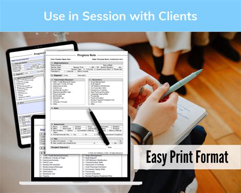 Fast Progress Note Template By A Licensed Therapist